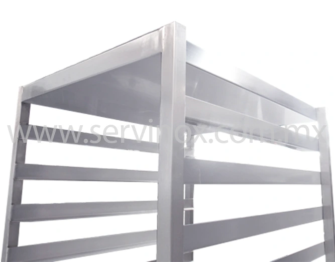 Carros Rack De Una Columna En Acero Inoxidable para Panaderia