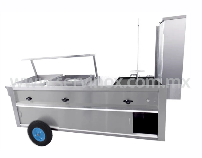 Llevate el mejor Carro Taquero Con 4 Servicios En Acero Inoxidable