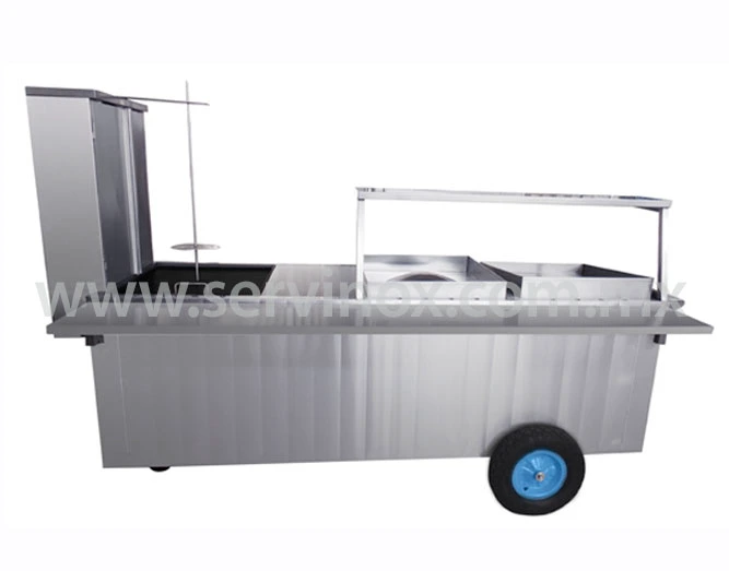 Llevate el mejor Carro Taquero Con 4 Servicios En Acero Inoxidable